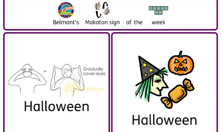 Belmont School - Belmont's Makaton Sign of Week 21.10.22