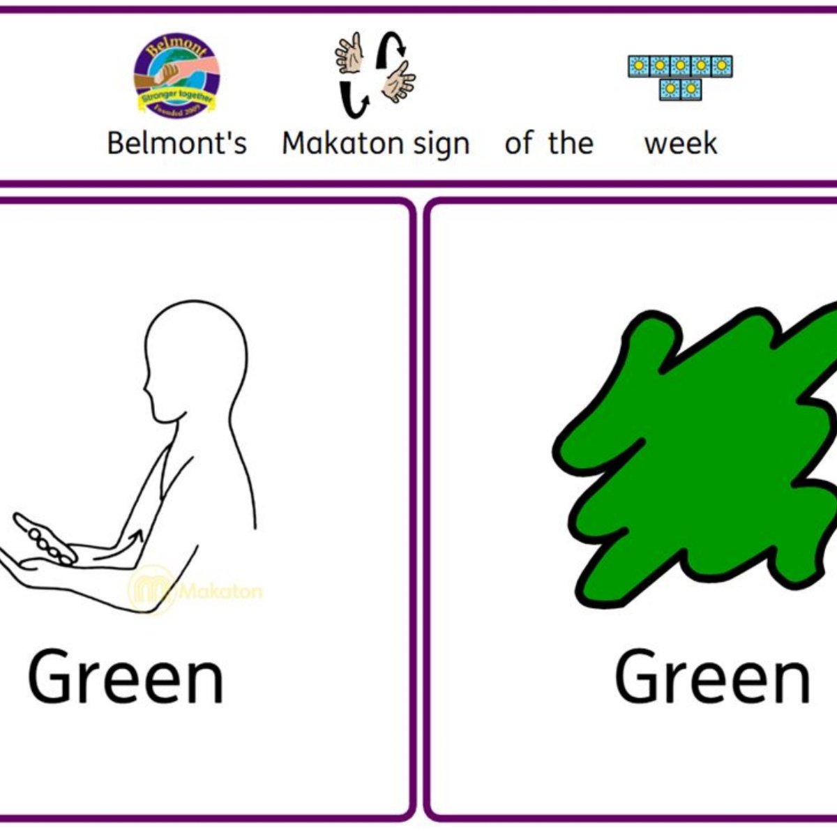Belmont School - Belmont's Makaton Sign of Week 14.11.22